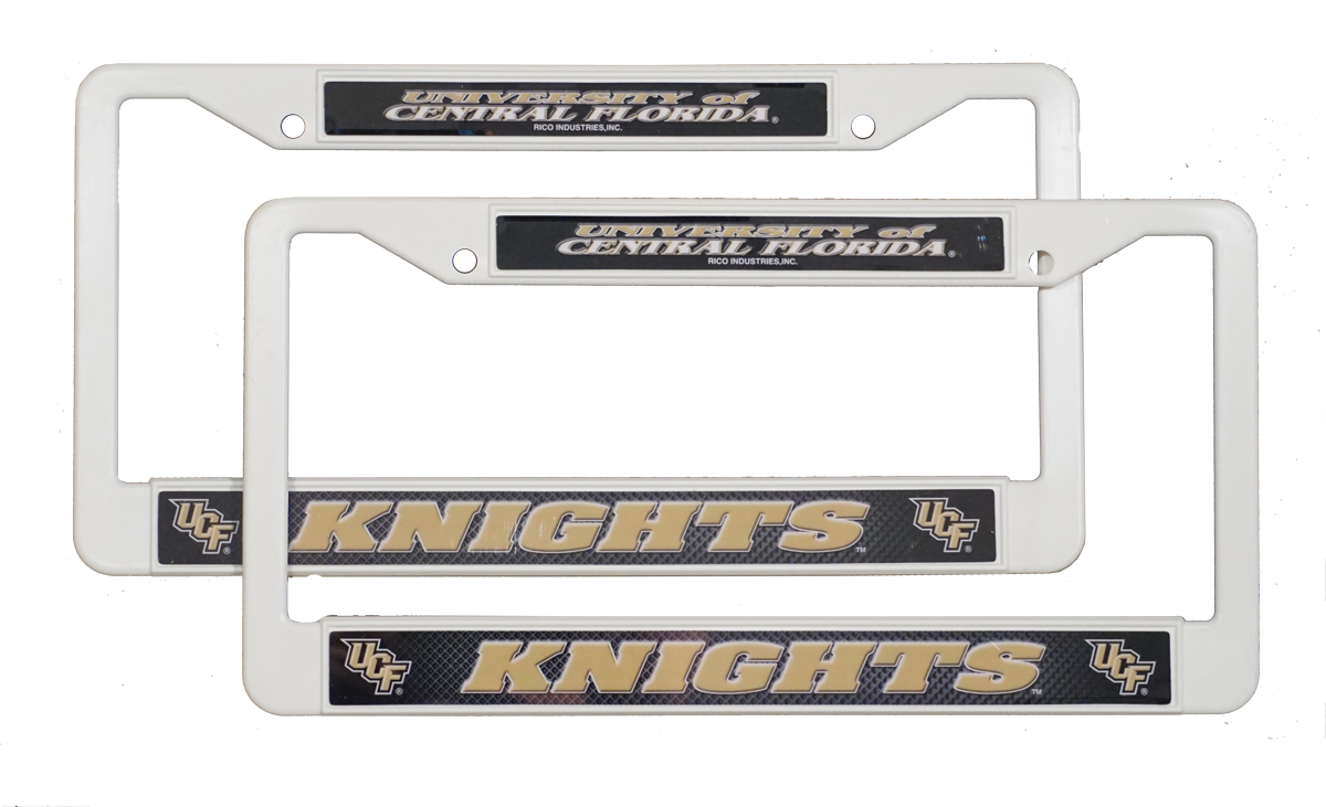 Central-Florida-UCF-Knight's Plastic License Plate Frame Set of 2 ...