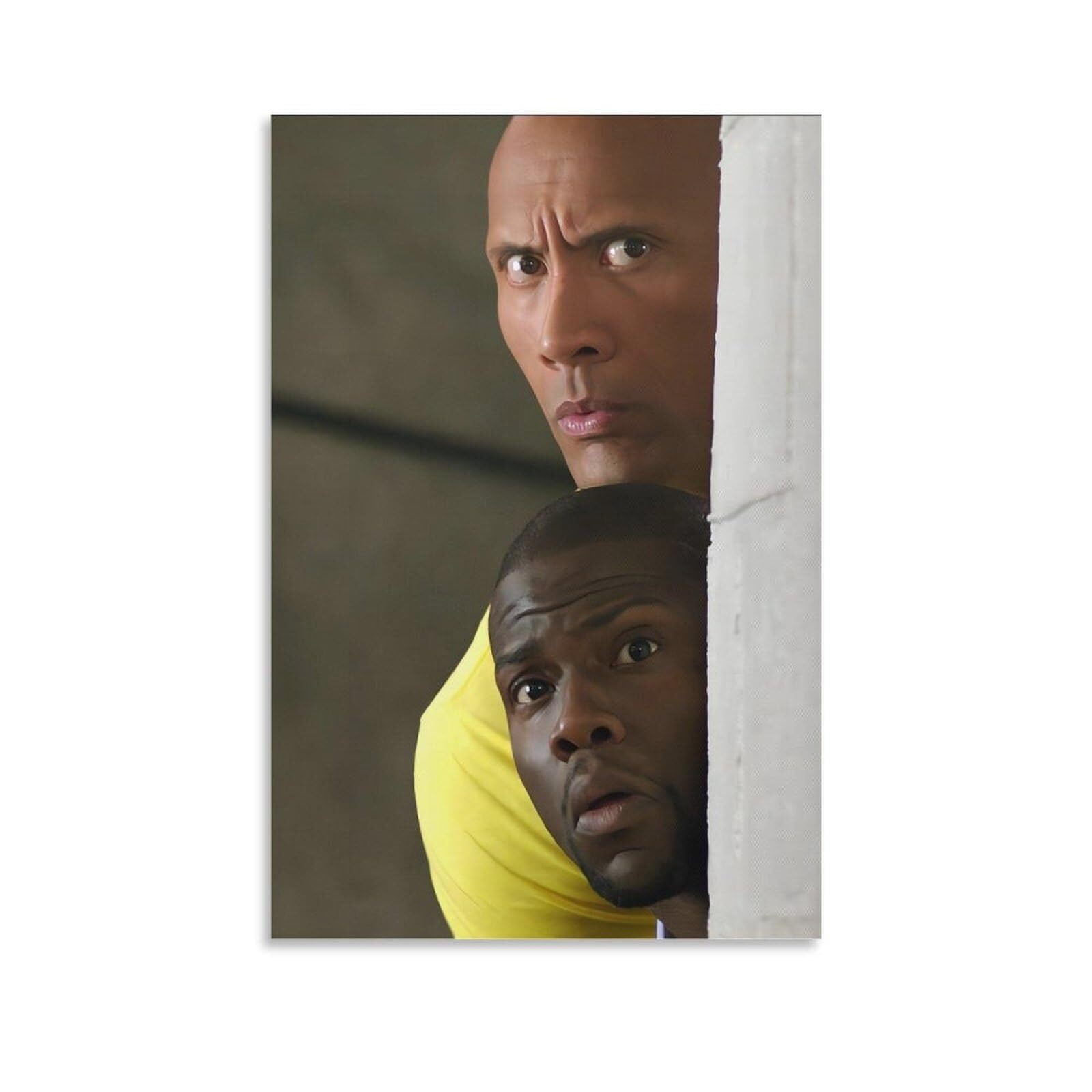 Central Intelligence Comedy Movie Dwayne Johnson And Kevin Hart Canvas ...