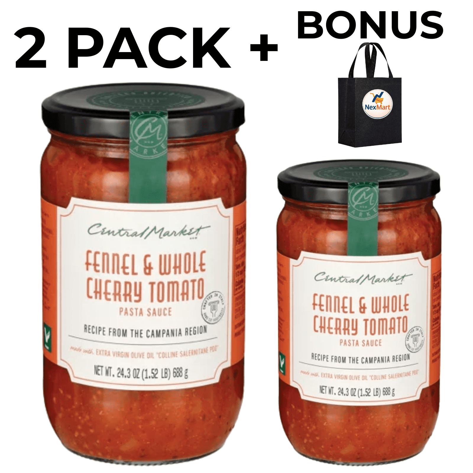 Central Market Campania Fennel and Whole Cherry Tomato Pasta Sauce ...