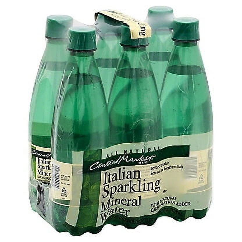 Central Market Italian Sparkling Mineral Water 16.9 oz Bottles, 6 pk Package may vary - Walmart.com