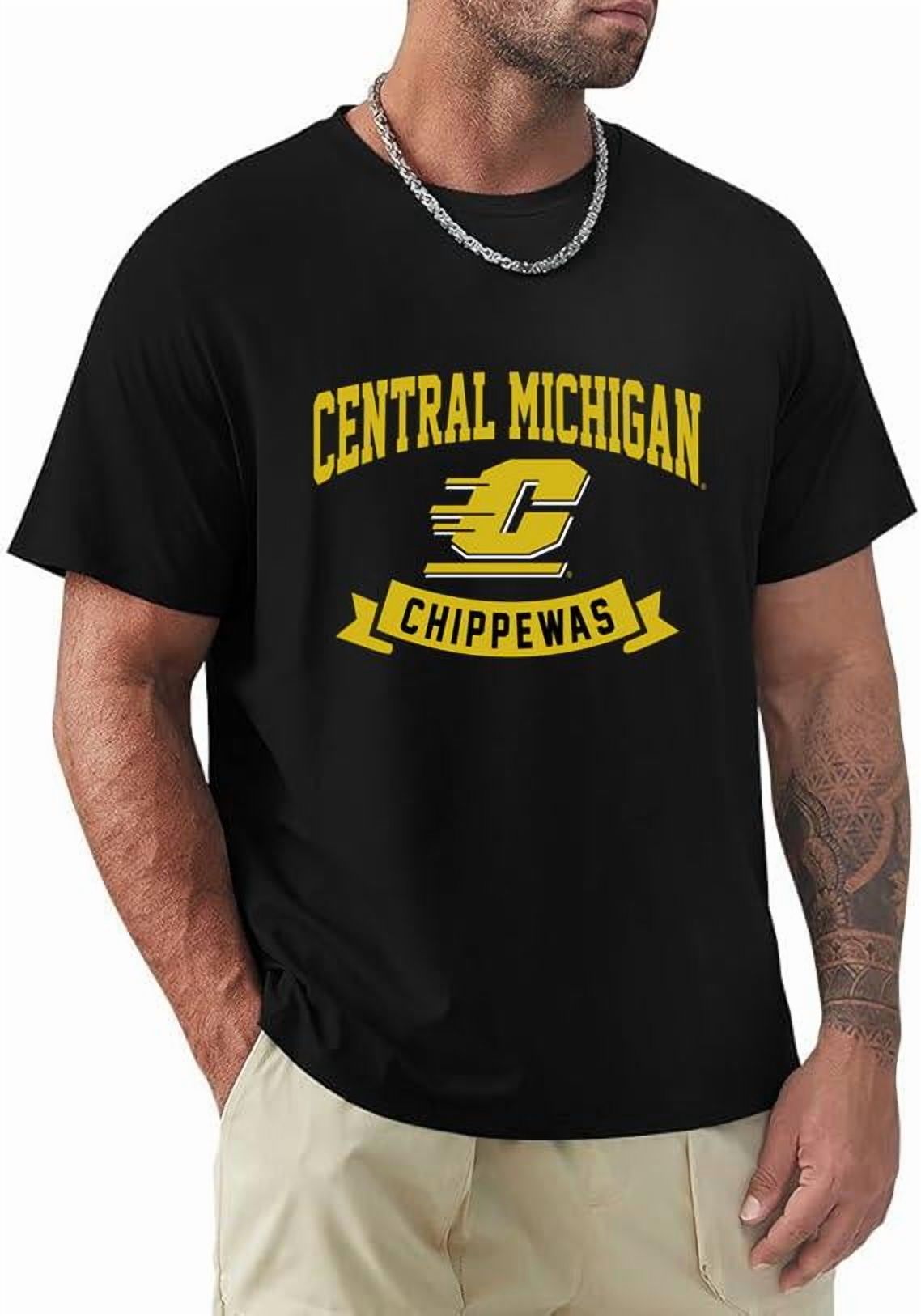 Central Michigan Unisex T-shirt for Chippewas College Crew and School ...
