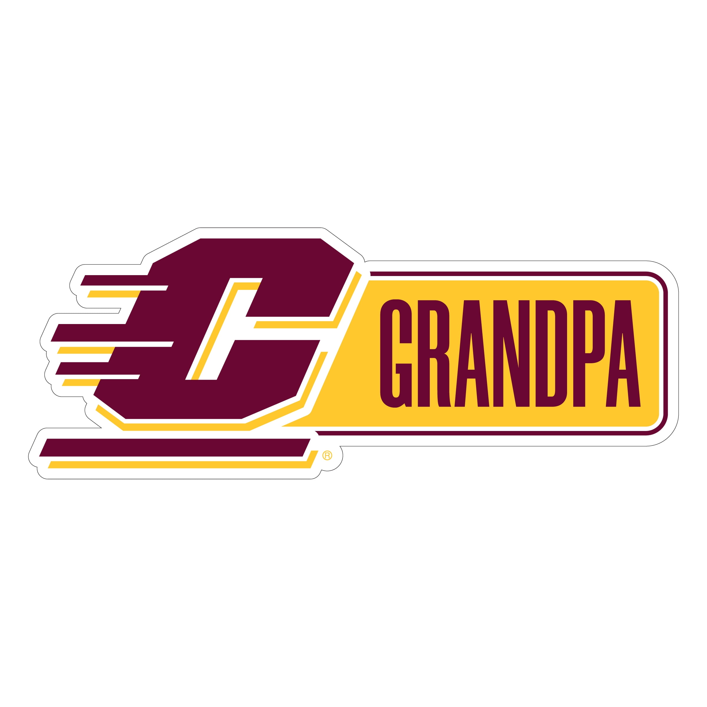 Central Michigan University Proud Grandma Die Cut Decal Officially ...