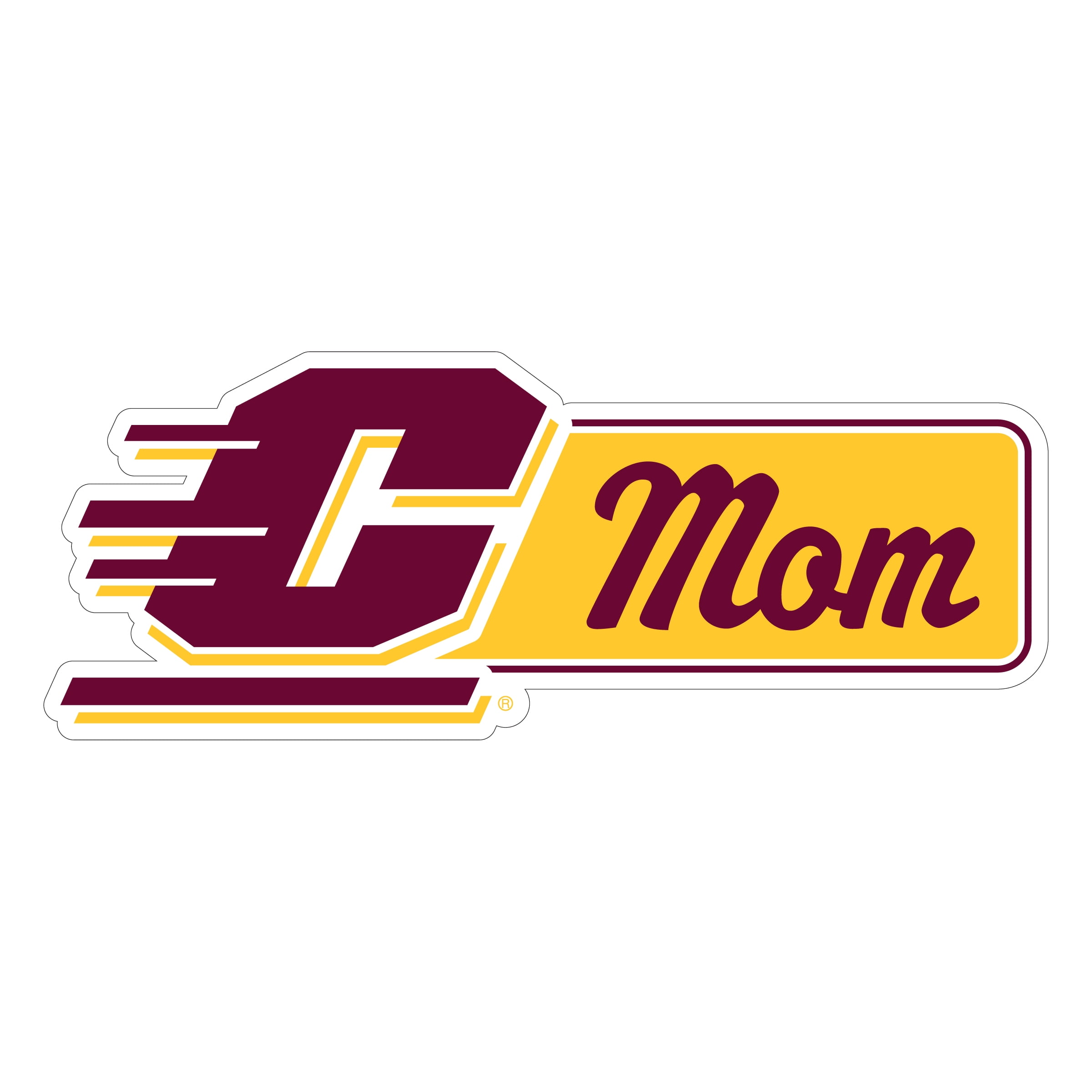 Central Michigan University Proud Mom Die Cut Decal Officially Licensed ...