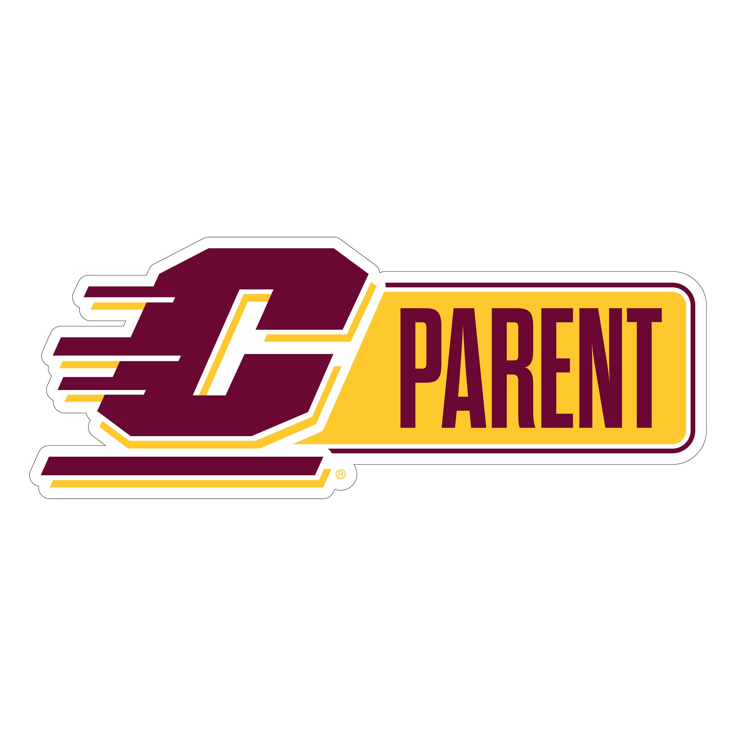 Central Michigan University Proud Parent Die Cut Decal Officially ...