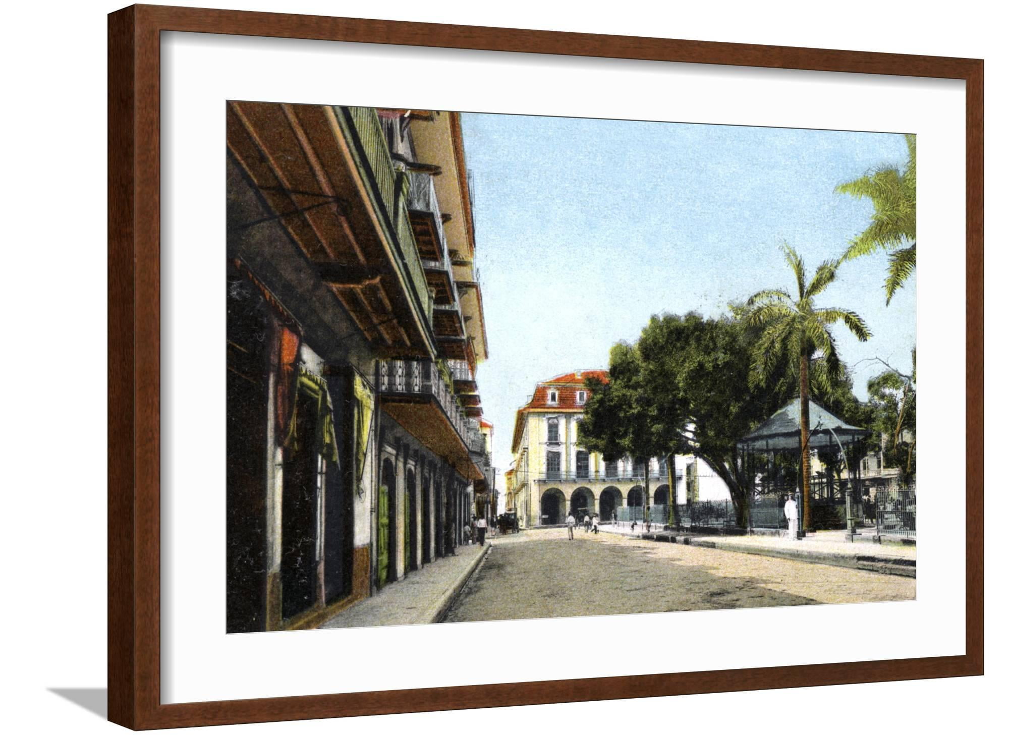 Art.com Central Park and Canal Building, Panama City, Panama, C1920S ...