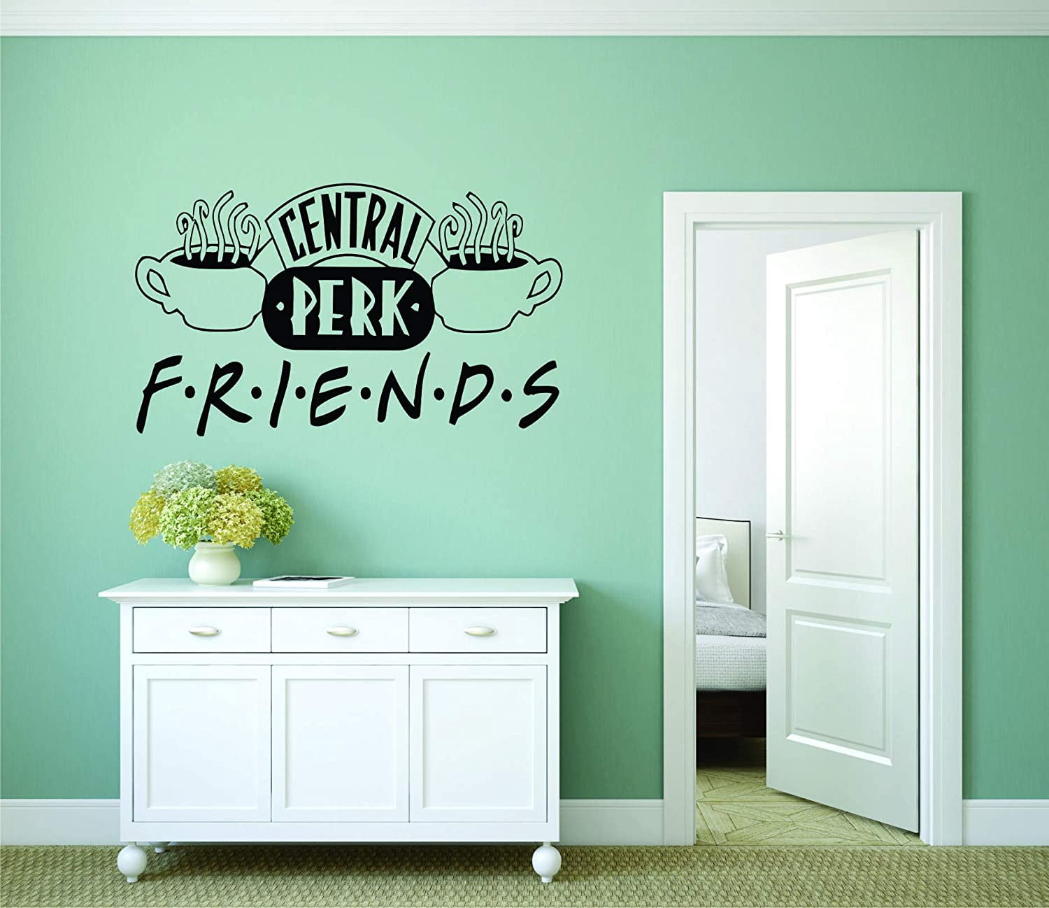 Central Perk Logo FRIENDS TV Show Series Quote Television Wall Stickers ...