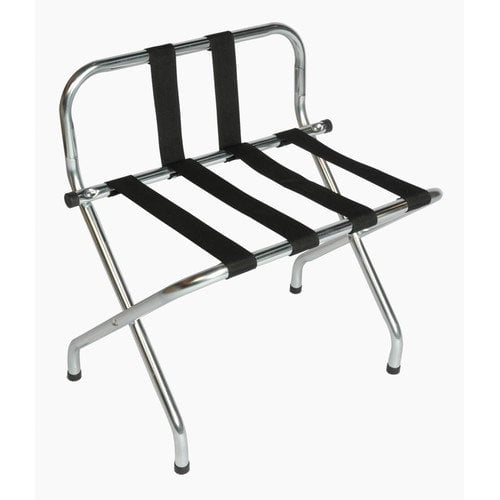 Central Specialties LTD Metal High Back Luggage Rack with Strap ...