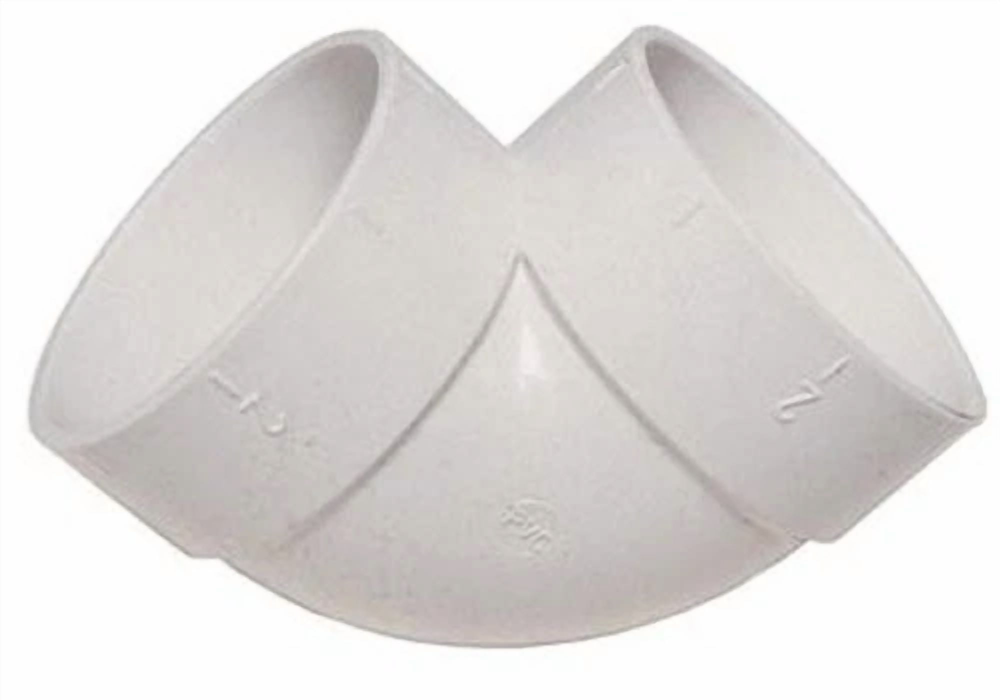 Central Vacuum 2" Pvc 90° Universal Short Elbow- Quantity Of 8 ...