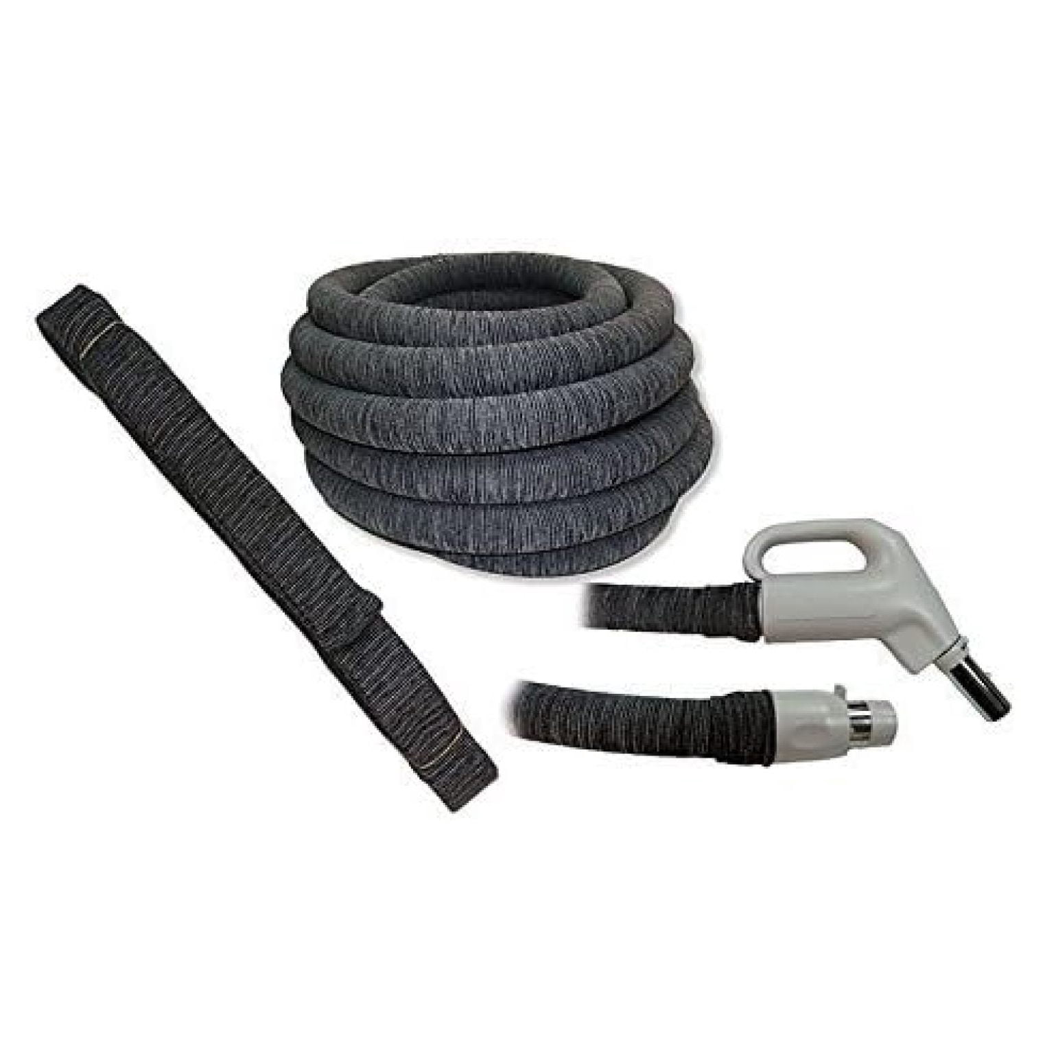 Central Vacuum Hose Cover 30FT - Knitted Grey - Scratch Protection for ...