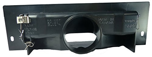 Central Vacuum Sweep Inlet Valve. CanSweep Dustpan Inlet Valve (Black ...