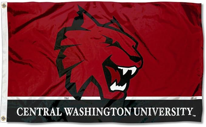 Central Washington Wildcats CWU University Large College Flag - Walmart.com