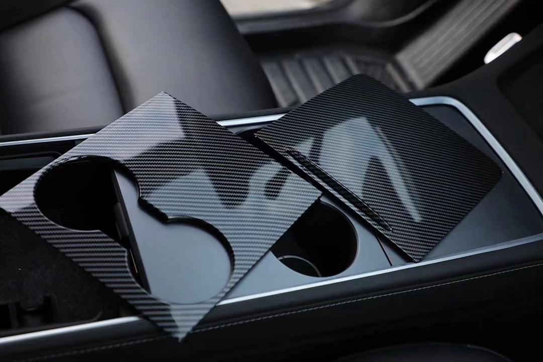 Central control water cup holder decoration for Tesla Model 3 panel ...