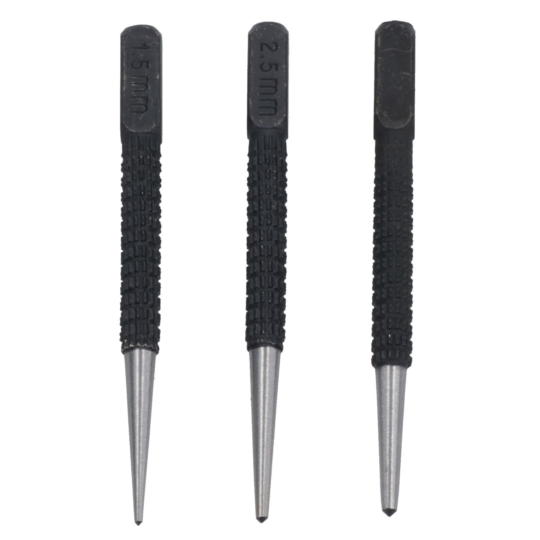 Centre Punch / Dot Marking 3pc Metal Marking Centre Wood Scribe Nail ...