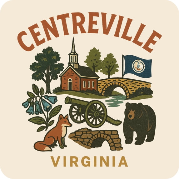 Centreville Virginia Keepsakes Souvenir Vinyl Sticker – Destination ...