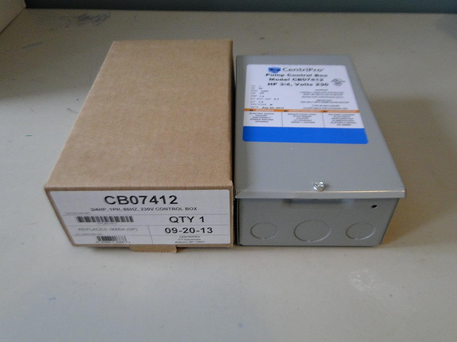 CentriPro 3/4 230V CONTROL BOX SUBMERSIBLE WATER WELL PUMP CB07412 ...