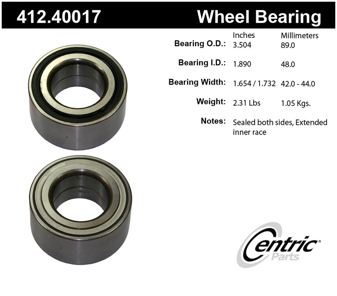 Centric 412.40017 Premium Axle Ball Bearing - Walmart.com