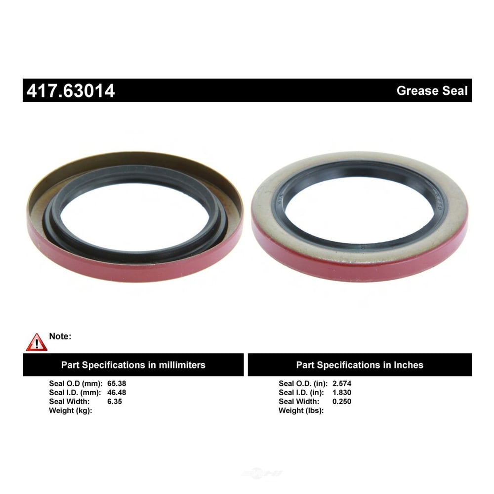 Centric 417.63014 Centric Premium Axle Shaft, Hub & Wheel Seals Fits ...