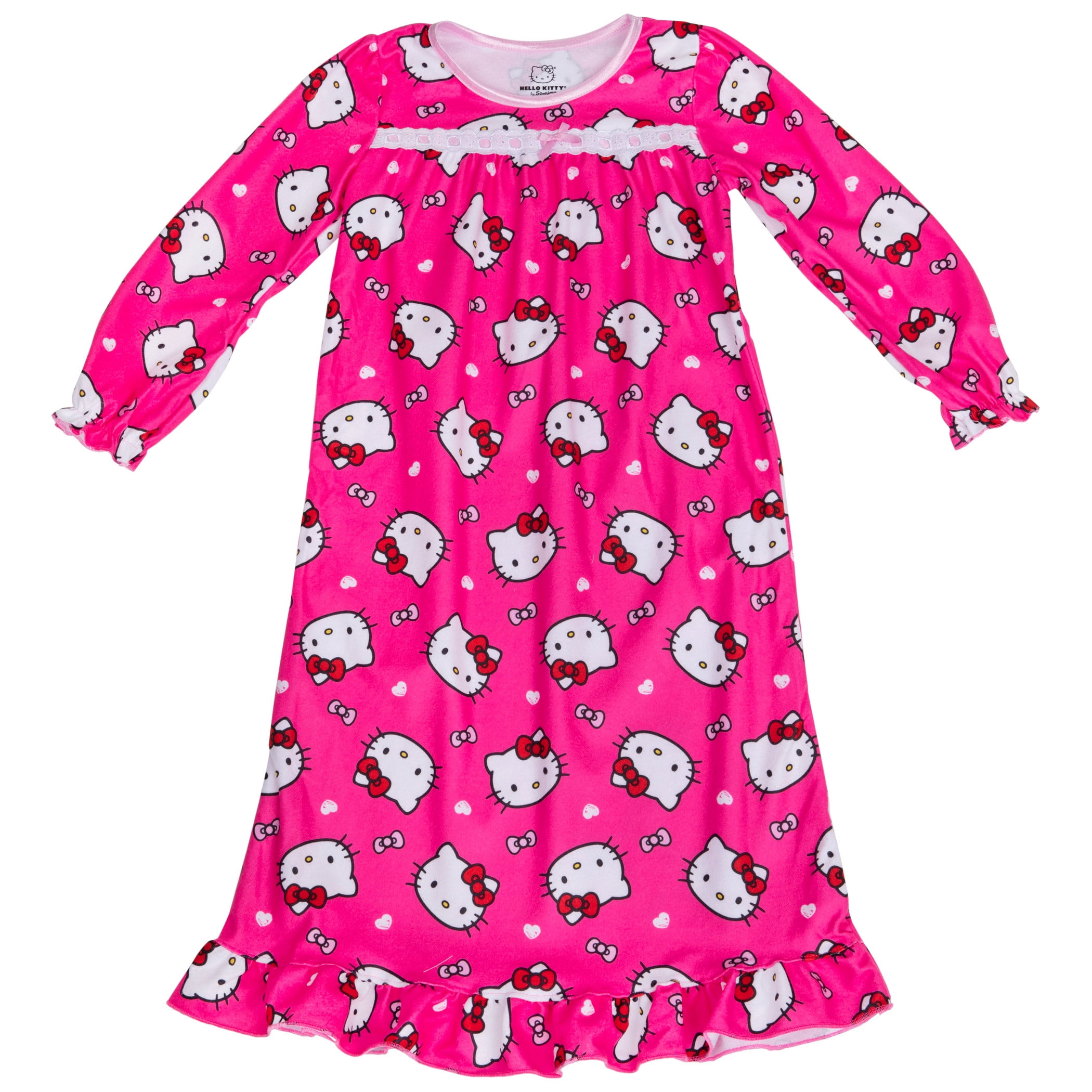 Centric Brands Girls Hello Kitty Traditional Flannel Toddler Night Gown ...