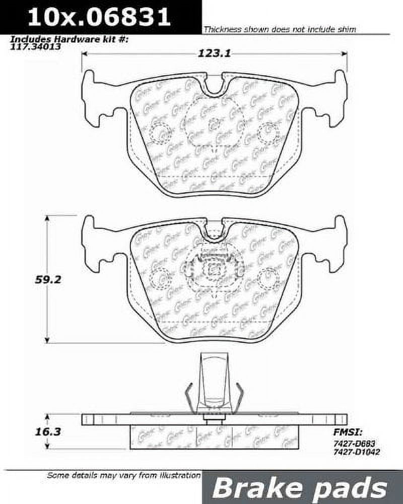 Centric Parts - Ceramic Pads - Walmart Business Supplies