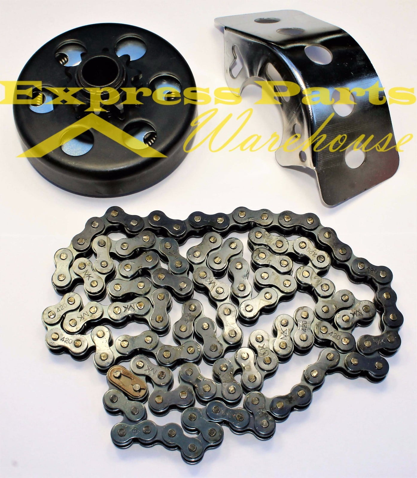 Centrifugal Clutch And Chain Kit HF Predator Engine 212cc 3/4" ID 40/41 ...