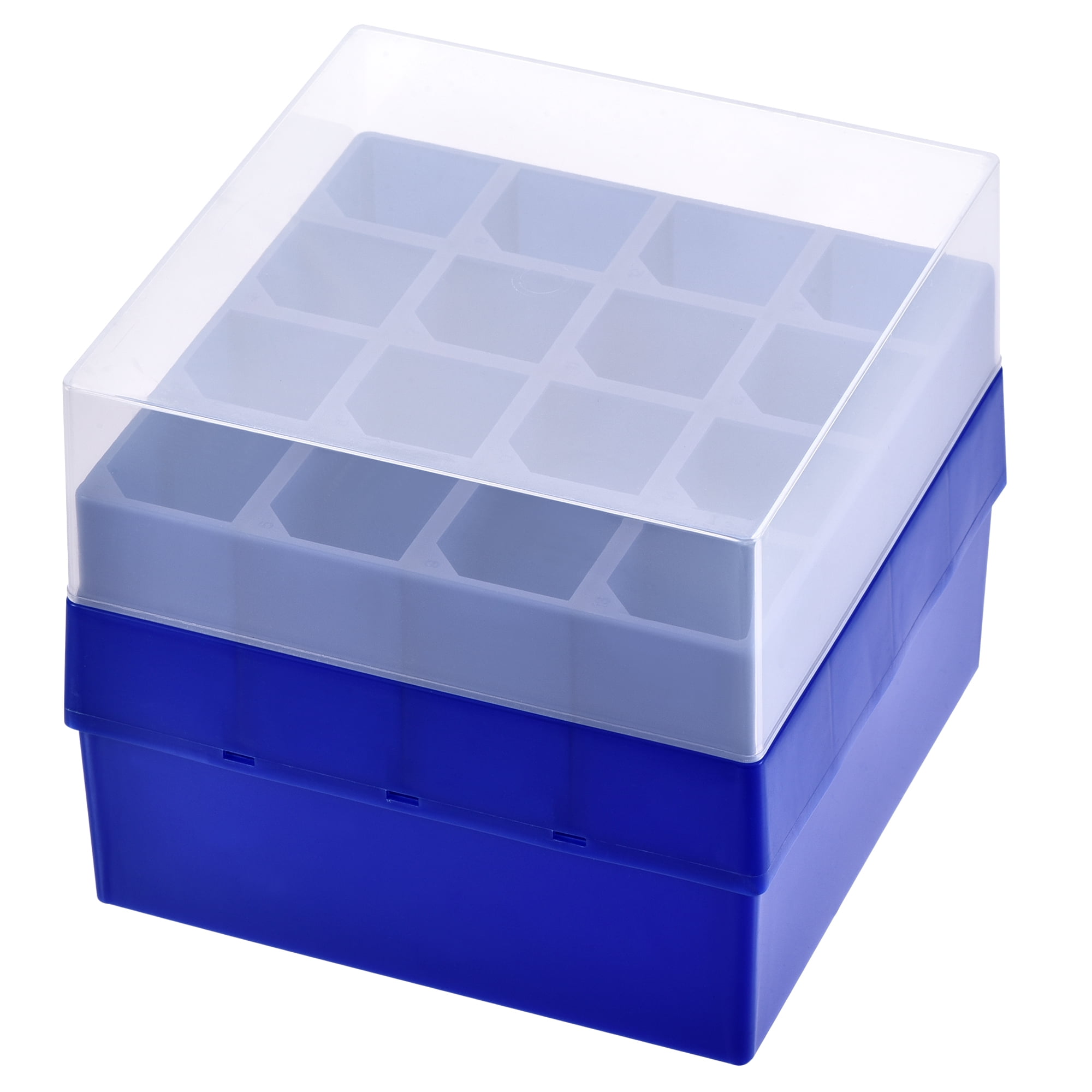Centrifuge Tube Freezer Storage Box, 16-Well PP Holder Dark Blue, for ...