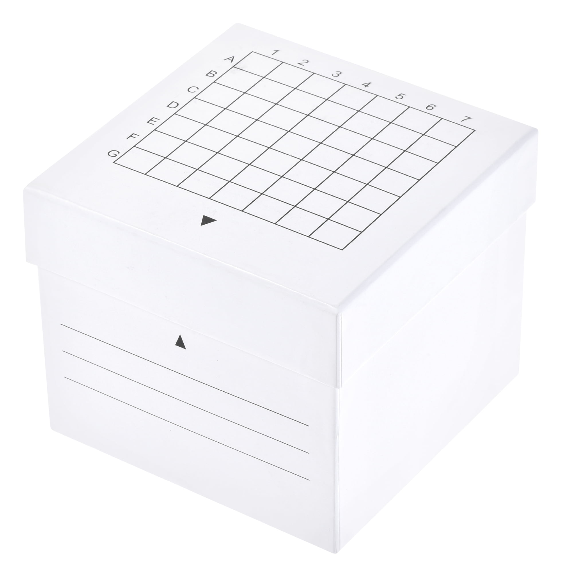 Centrifuge Tube Storage Box, 49-Well Cardboard Holder White, for 10ml ...