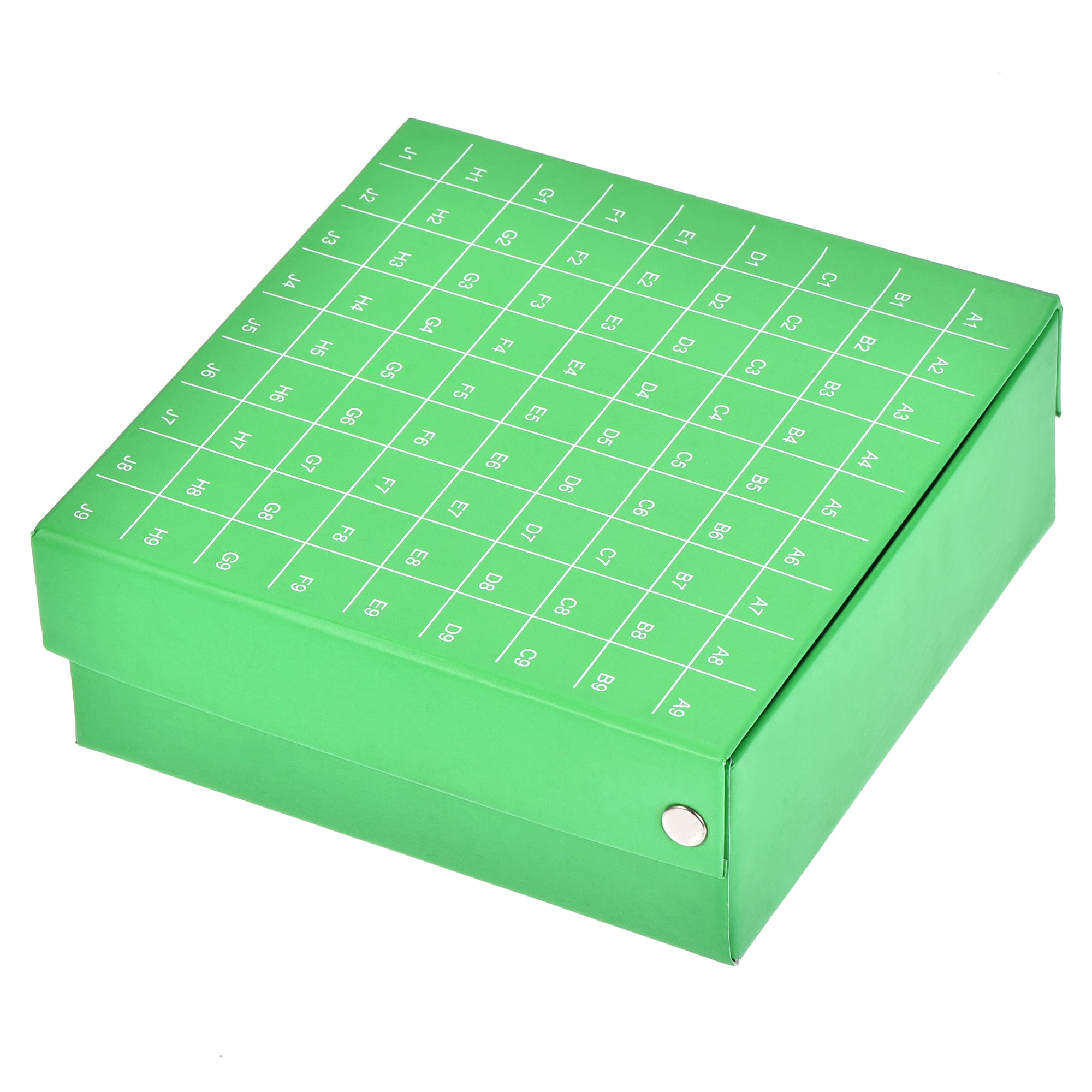 Centrifuge Tube Storage Box, 81-Well Waterproof Cardboard Holder Green ...