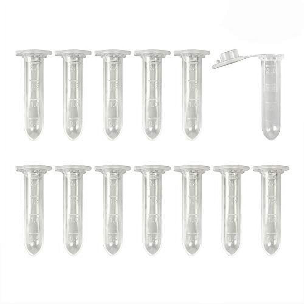 Centrifuge Tubes 200 Pack 2ml Polypropylene Clear Graduated Mirco Test ...