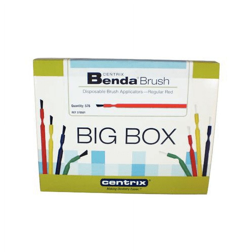 Centrix 370501 Benda Brush Disposable Applicator Big Box Regular Red ...