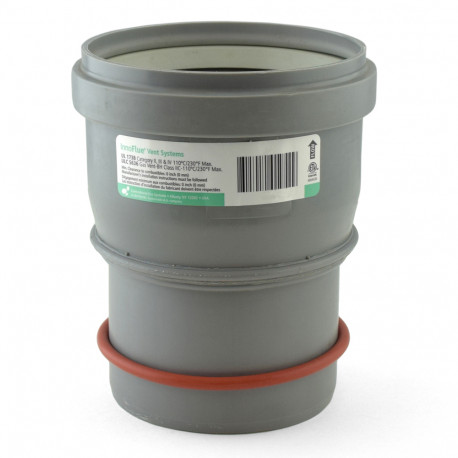 Centrotherm 4" PVC (100/101mm) to 4" Innoflue SW Appliance Adapter ...