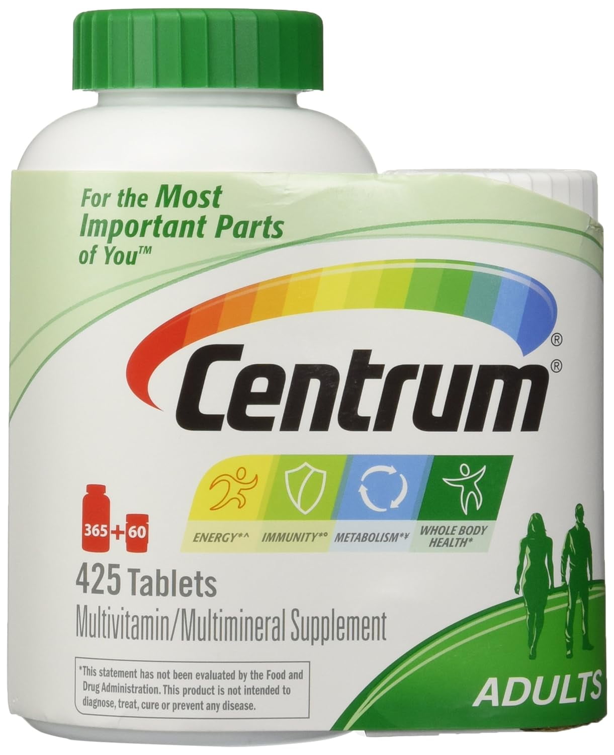Centrum Adults Multivitamin, 425 Tablets, Supports Energy Immunity ...