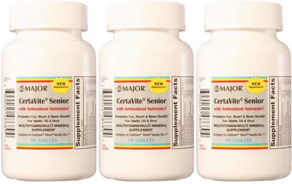 Major Centrum Certavite Senior Multivitamin, Antioxidant Nutrients ...