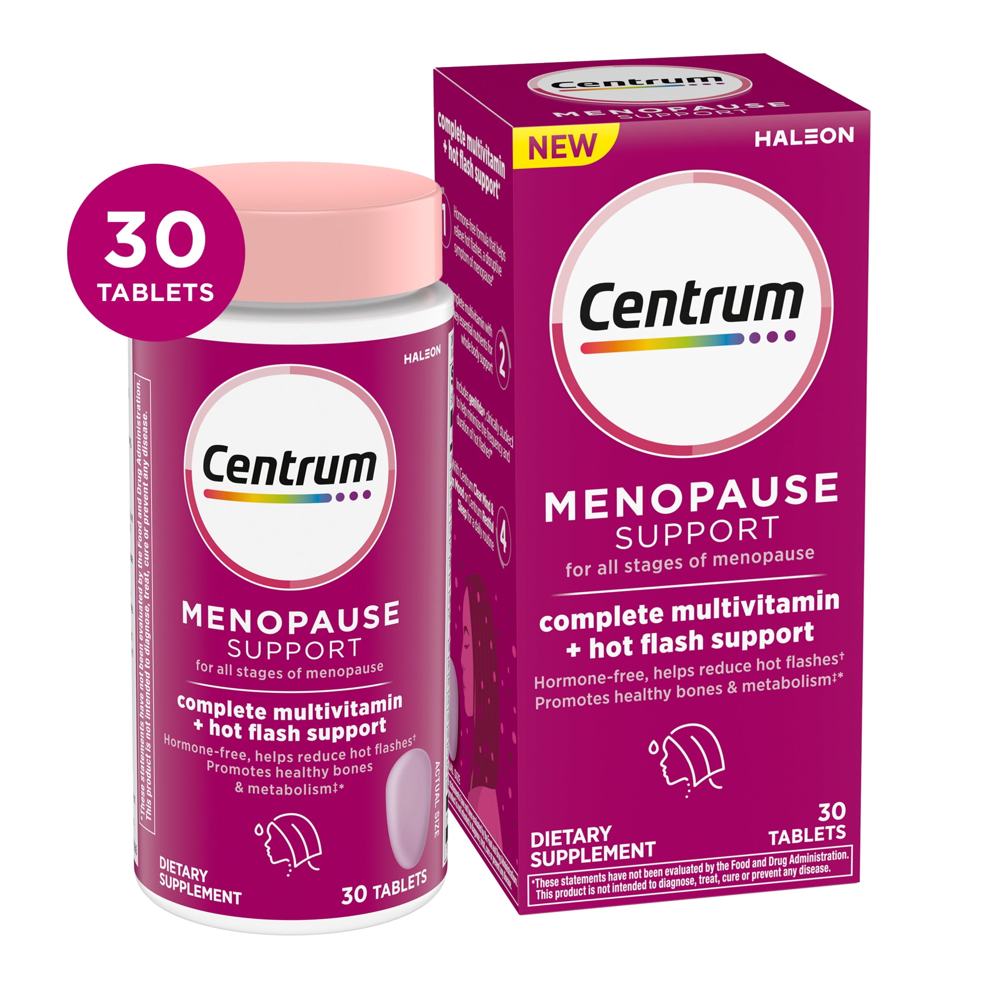 Centrum Menopause Support Complete Womens Multivitamin Supplement for ...