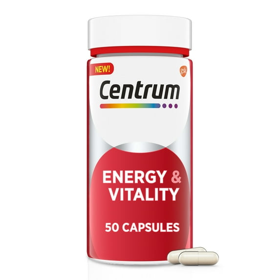 Centrum Energy Vitality Dietary Supplement, CoQ10 Capsules, Maca Root ...