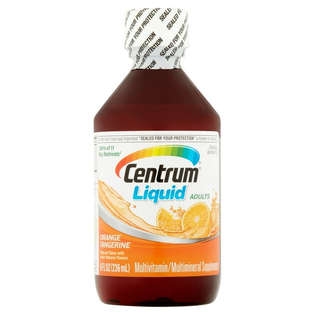 Centrum Liquid Unisex Multivitamin Supplement for General Health ...