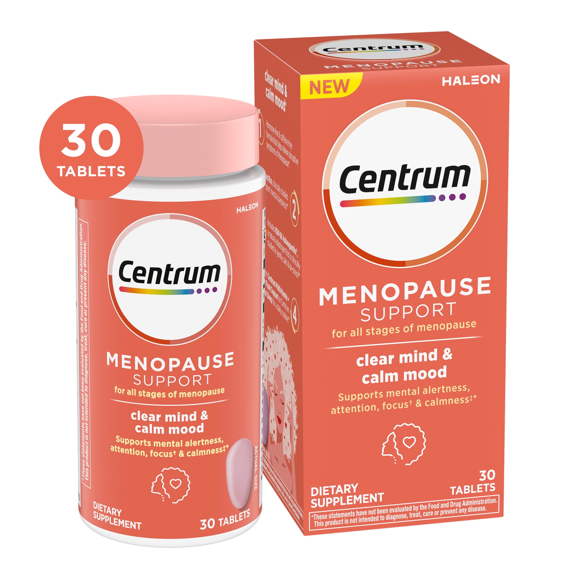 Centrum Menopause Support Complete Womens Multivitamin Supplement for ...