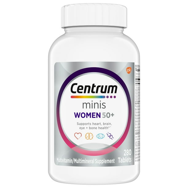 Centrum Minis Silver Womens 50 Plus Vitamins, Multivitamin Supplement ...