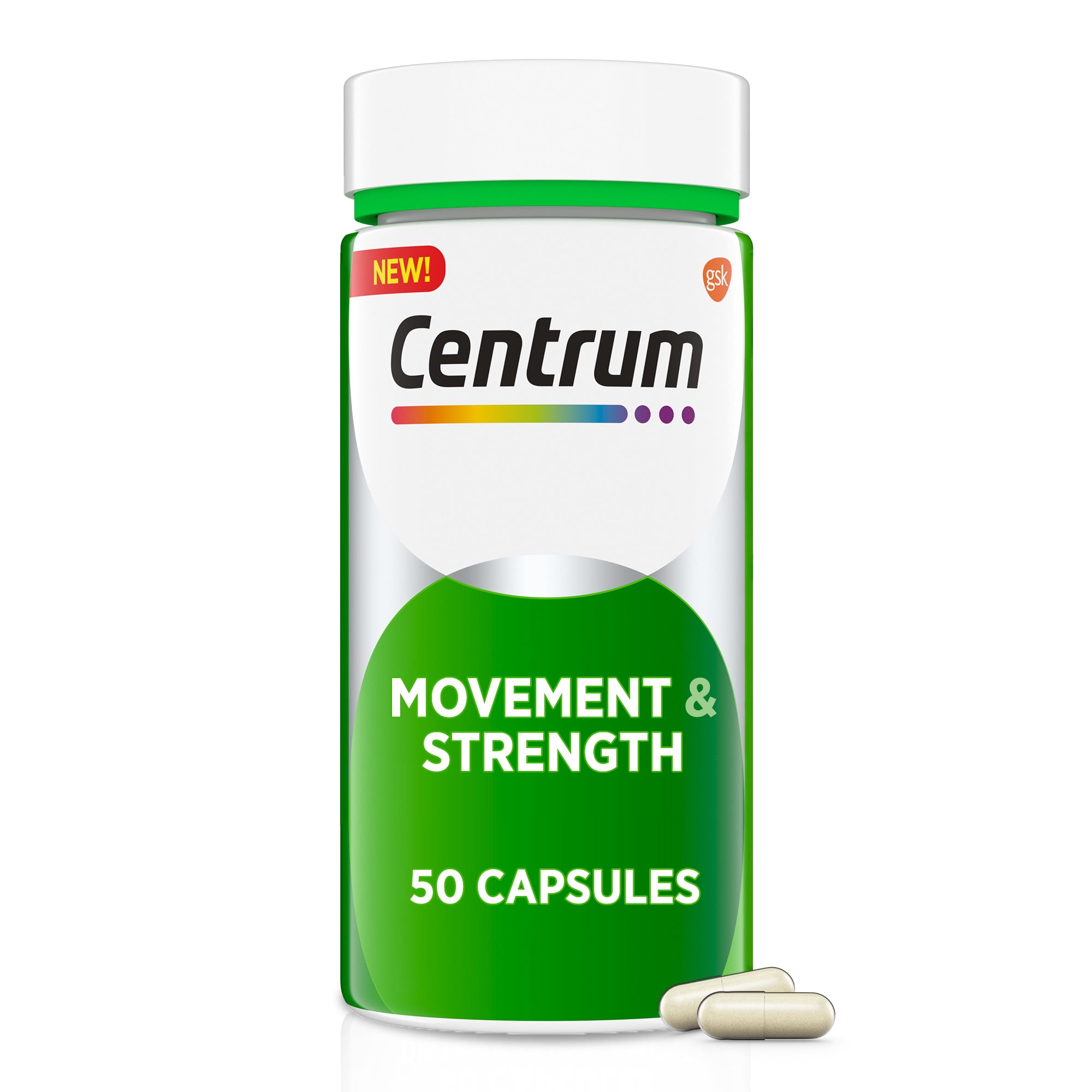 Centrum Movement Strength Joint Supplement, Hyaluronic Acid, Vitamin C ...