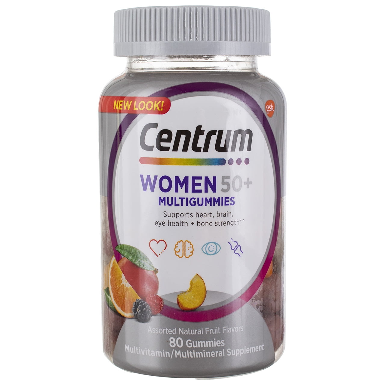 Centrum MultiGummies Gummy Multivitamin for Women 50 Plus, 80 ct (Pack ...