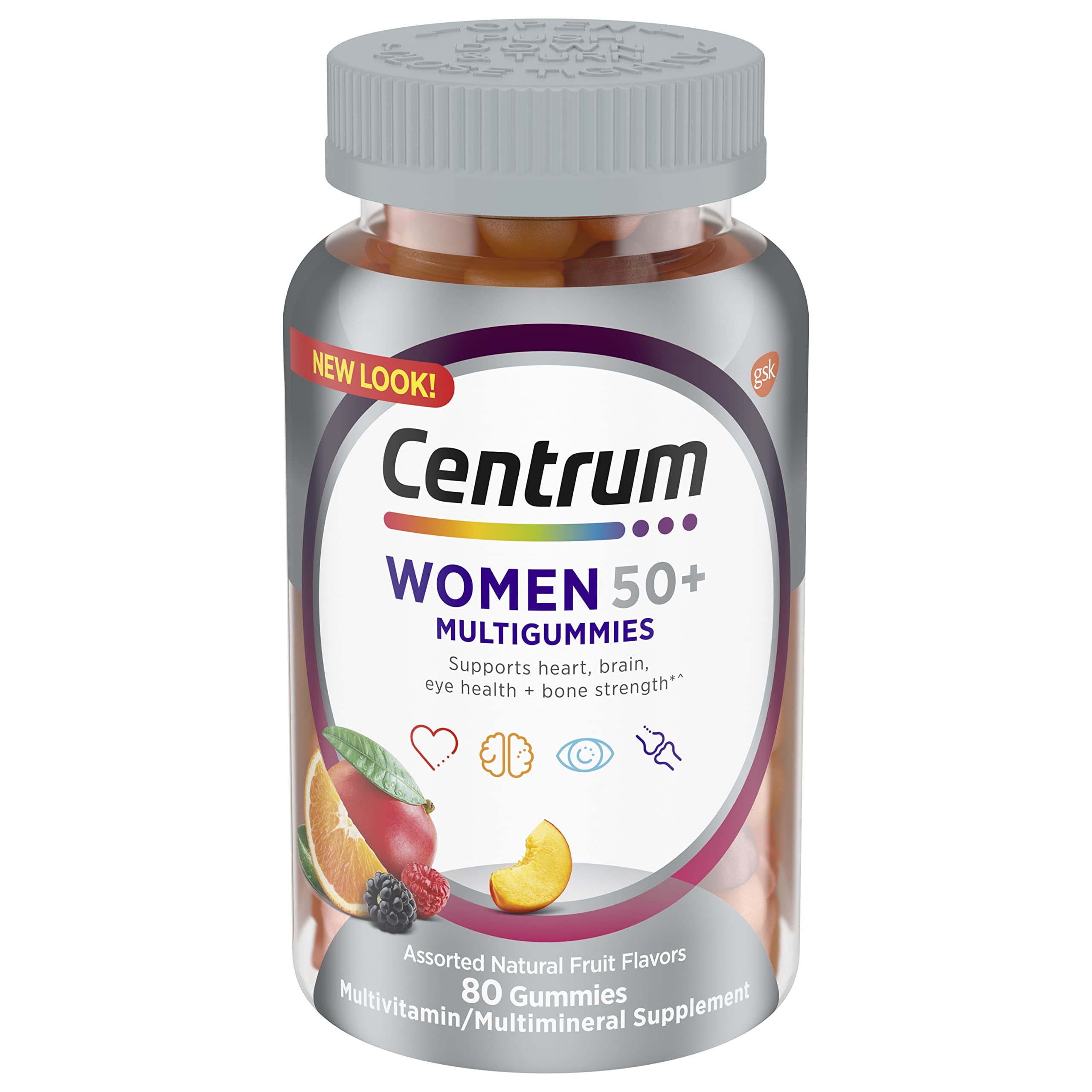 Centrum MultiGummies for Women 50 Plus, Vitamin D3 B6 B12, Multivitamin ...
