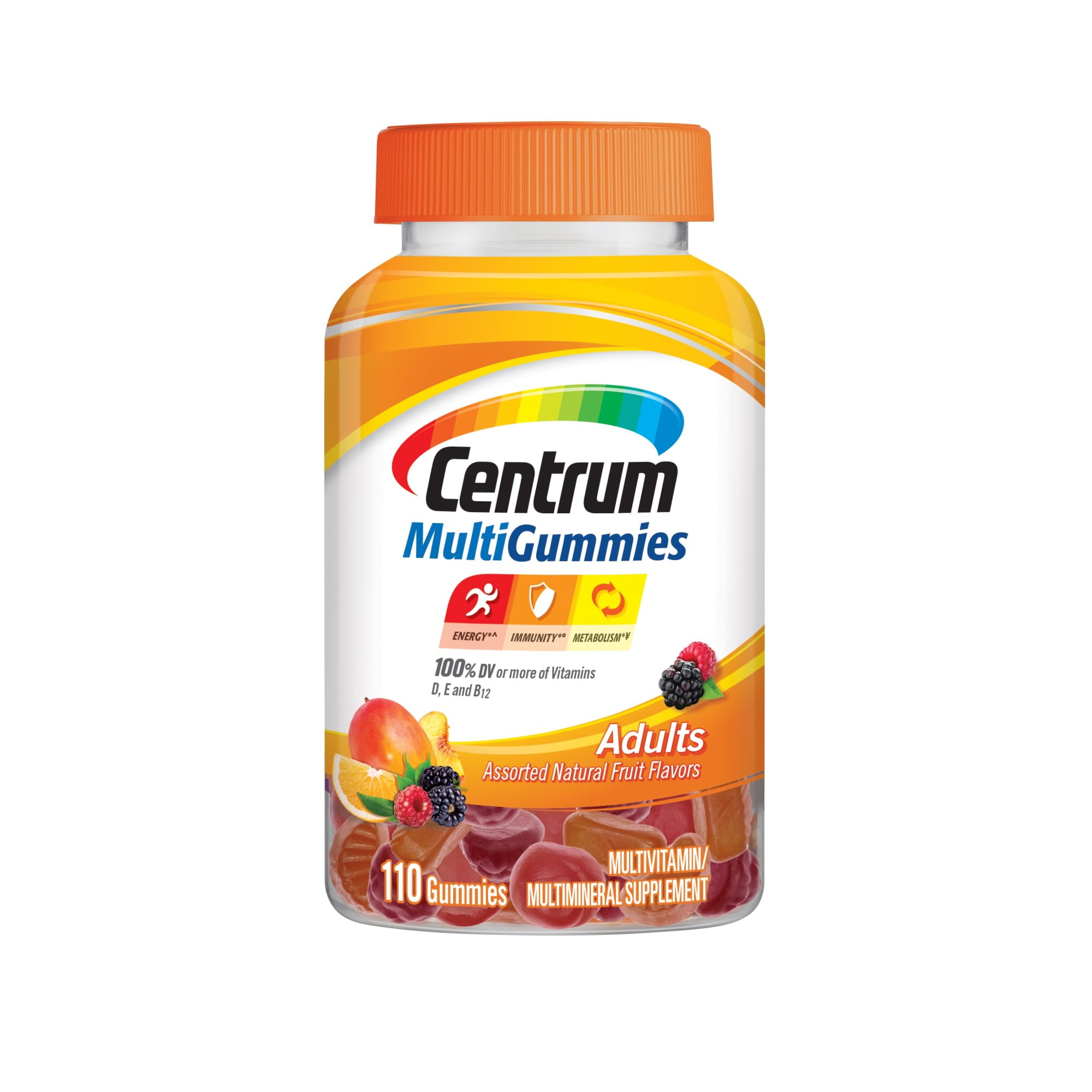 Centrum Multigummies Adult Multivitamin Supplement with Vitamin D3, 110 ...
