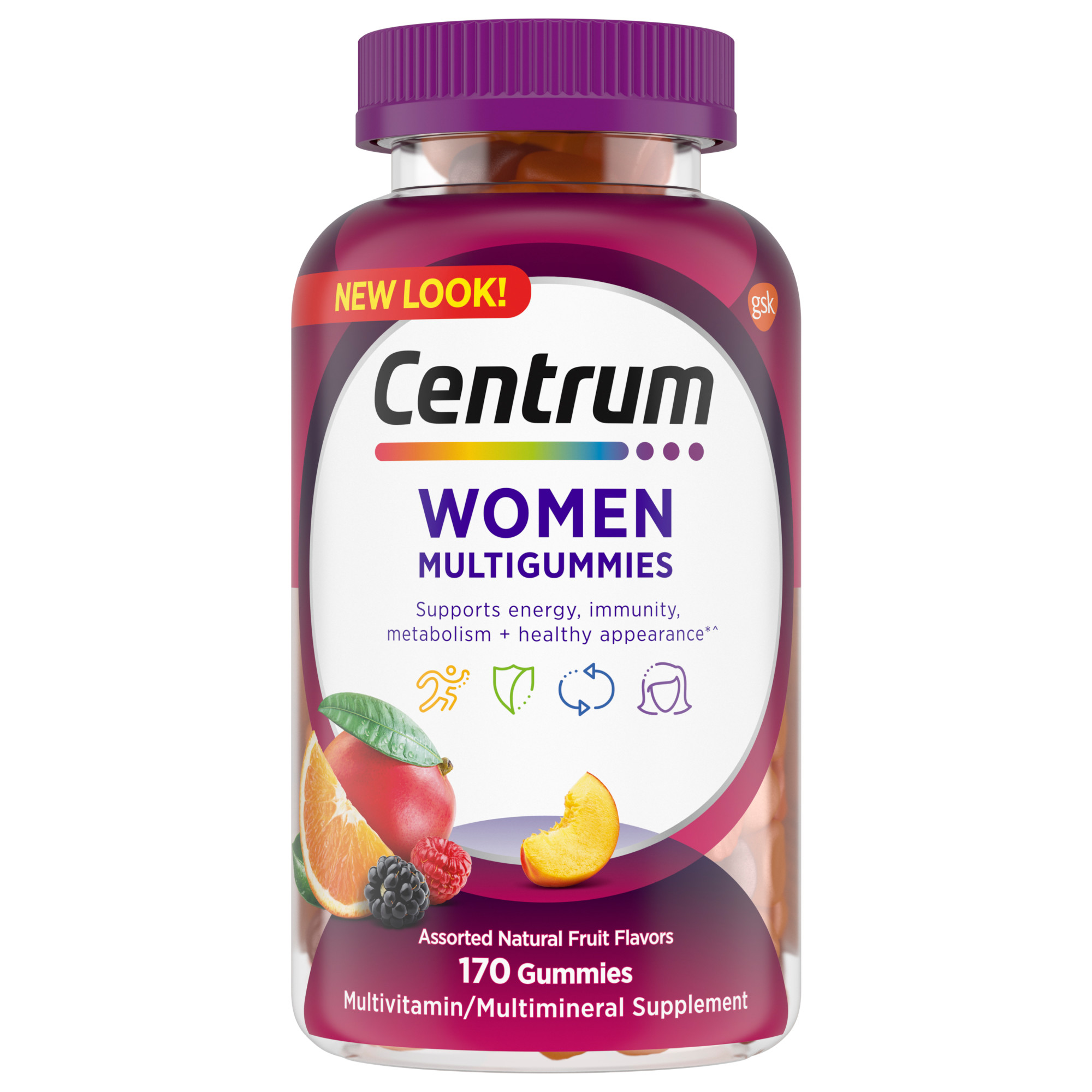 Centrum Multigummies Womens Gummy Vitamins, Multivitamin Supplement ...