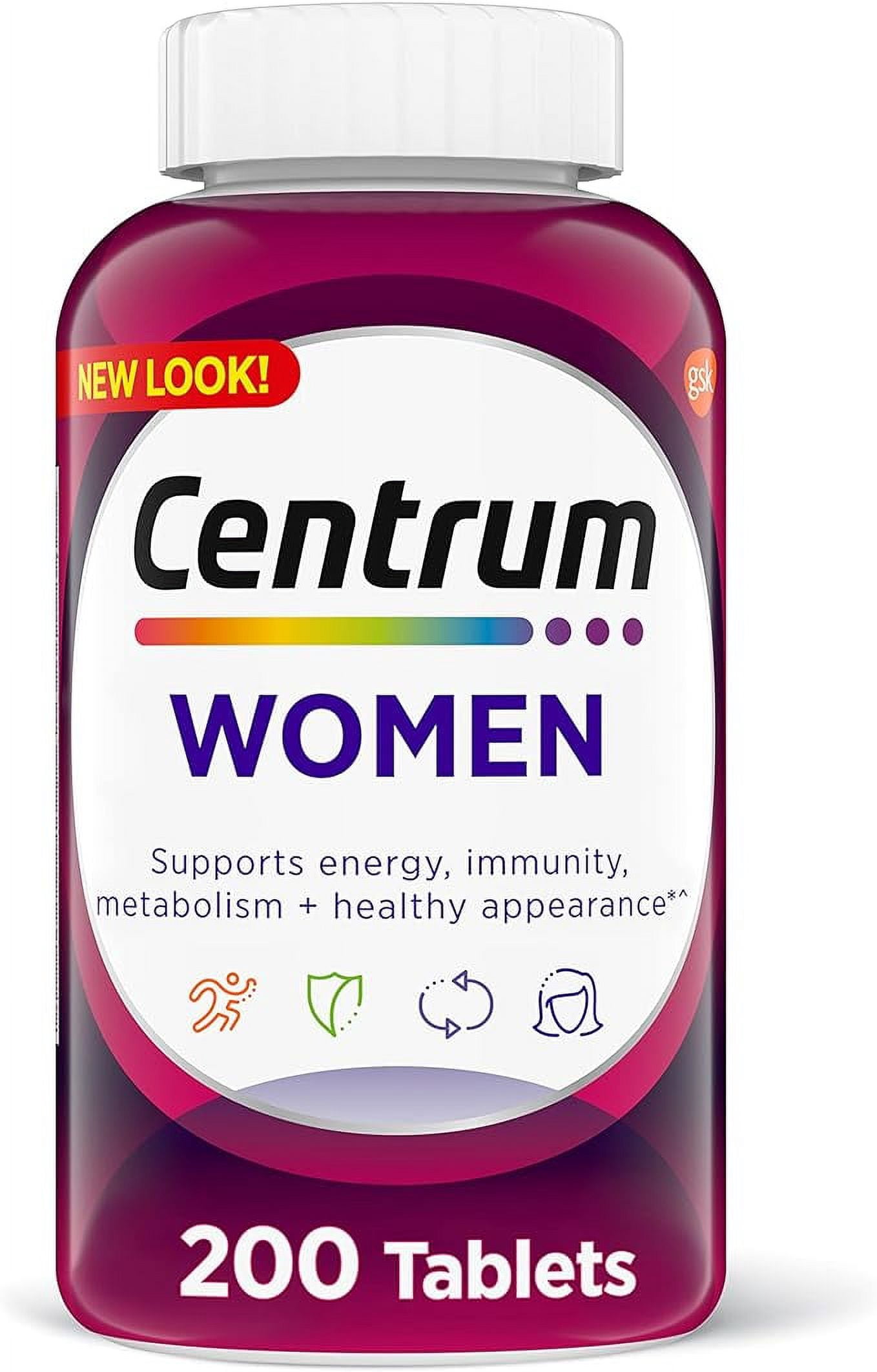 Centrum Multivitamin Tablet for Women, Multivitamin/Multimineral ...