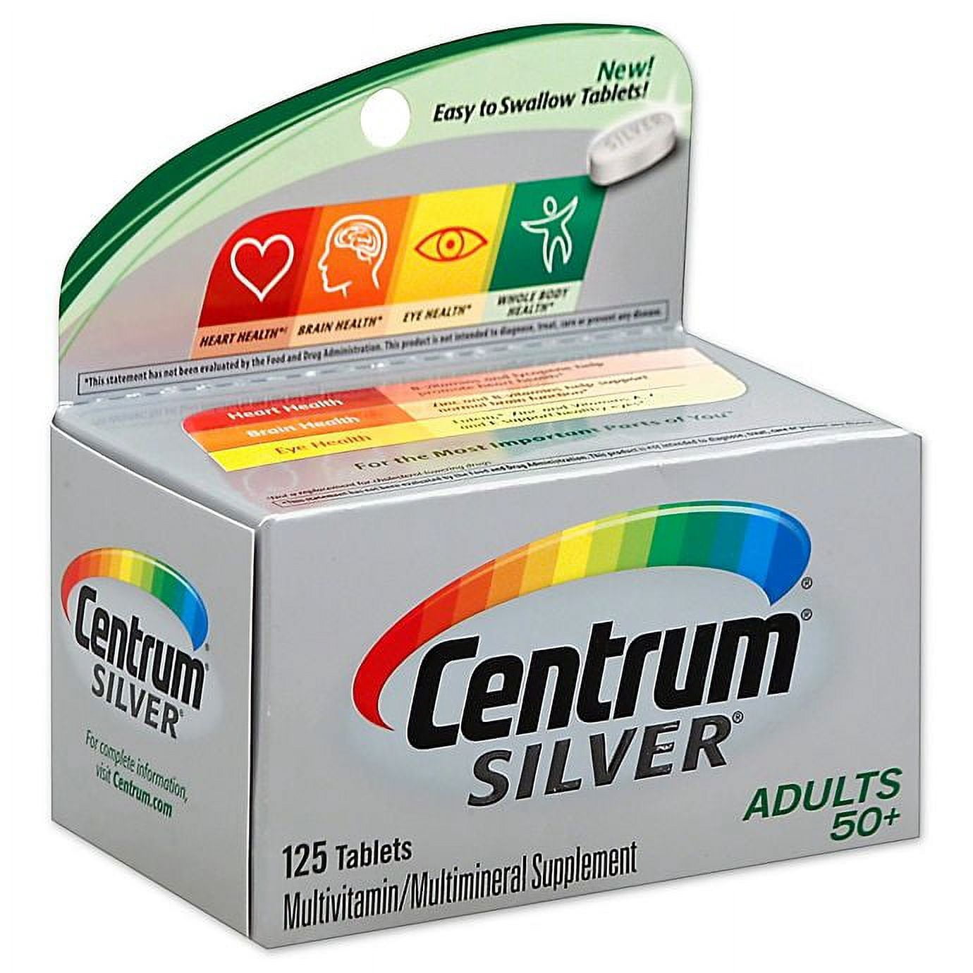 Centrum® Silver® 125-Count Multivitamin/Multimineral Supplement Tablets ...