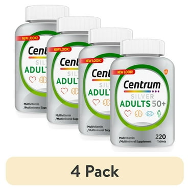 Centrum Silver Adults 50 Plus Vitamins, Multivitamin Supplement, 220 ...