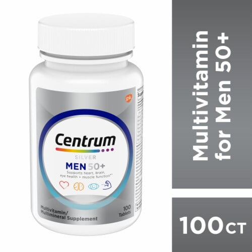 Centrum Silver Multivitamin Supplement for Men 50 Plus Supports Memory ...