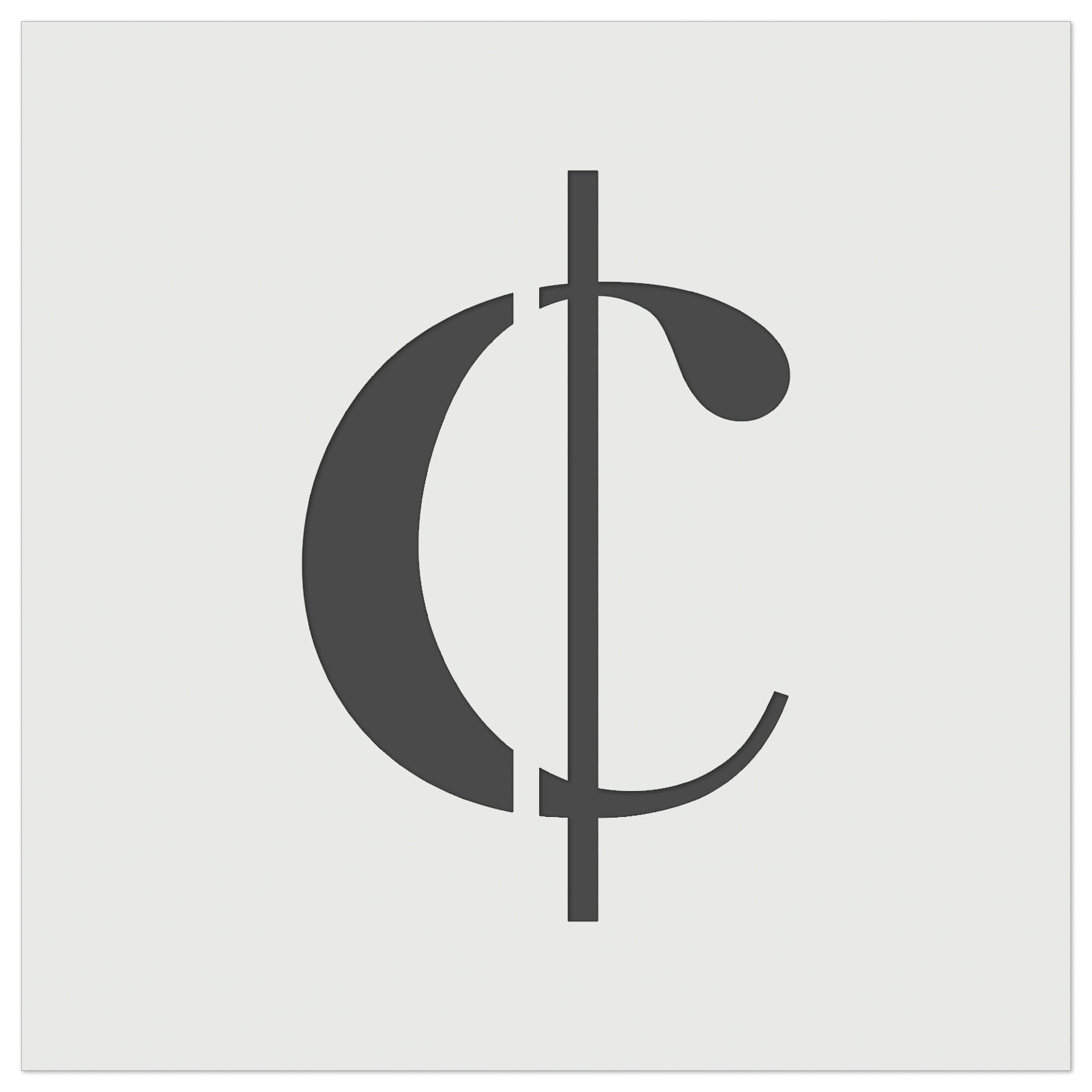 Cents Symbol DIY Cookie Wall Craft Stencil - 4.5 Inch - Walmart.com
