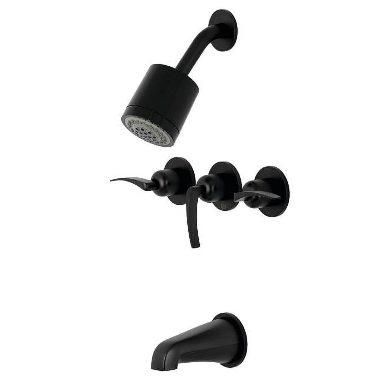 Centurion 3-Handle Tub & Shower Faucet, Matte Black - Walmart.com