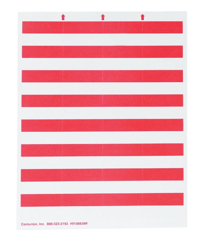 Centurion 9205204 Bin Tag Labels, Red - Walmart.com