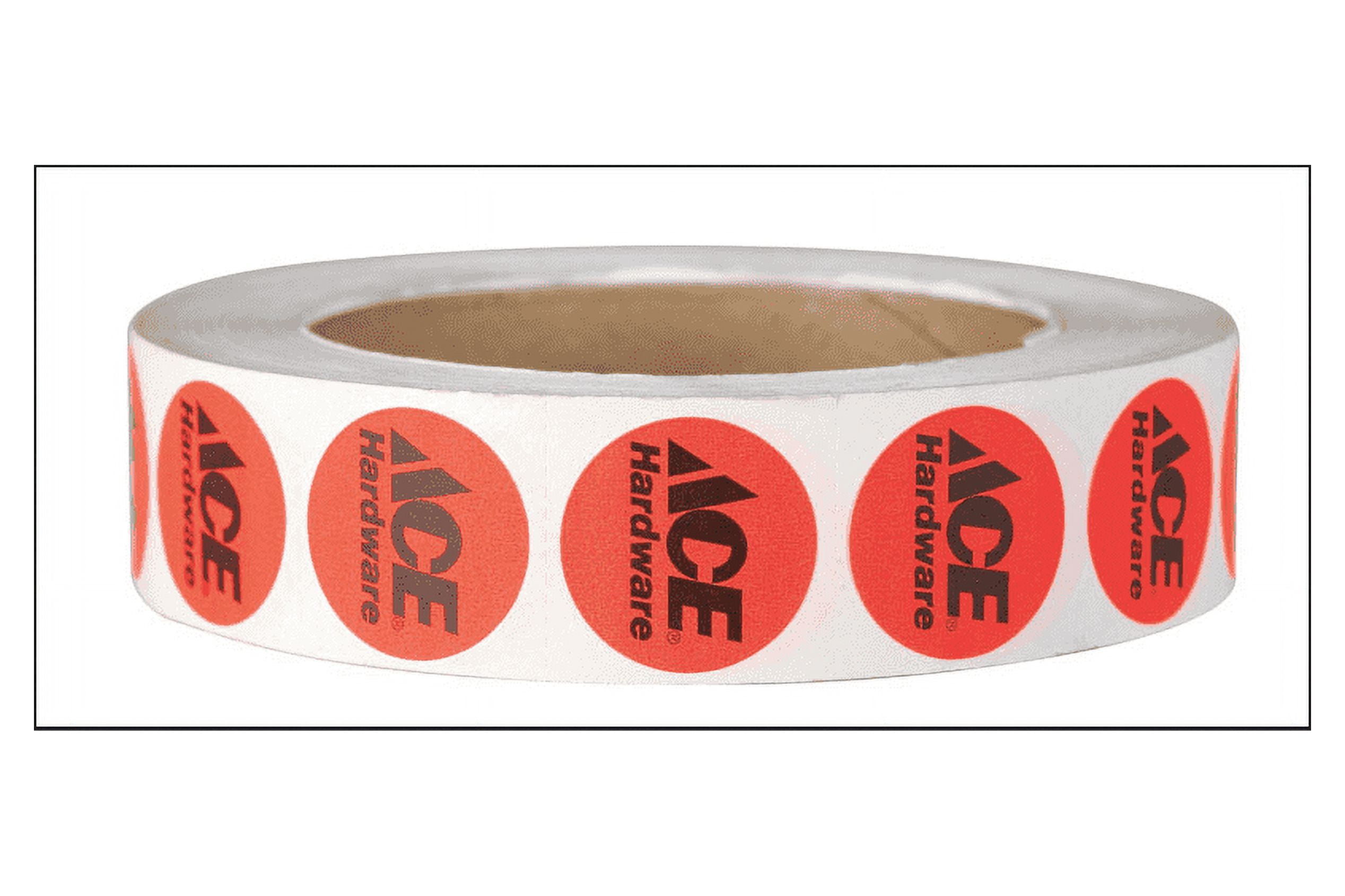 Centurion Ace Circle Labels Fluorescent Red With Black Ace Imprint 1000 ...